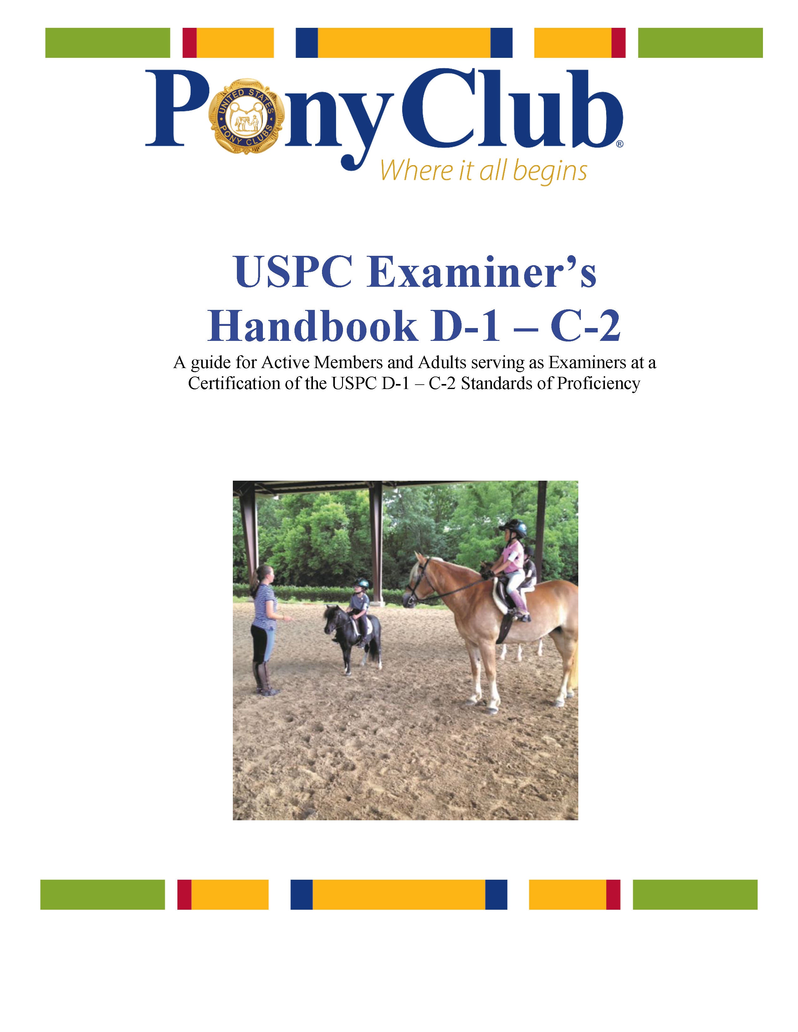 D1 - C2 Examiner Handbook – Shop Pony Club